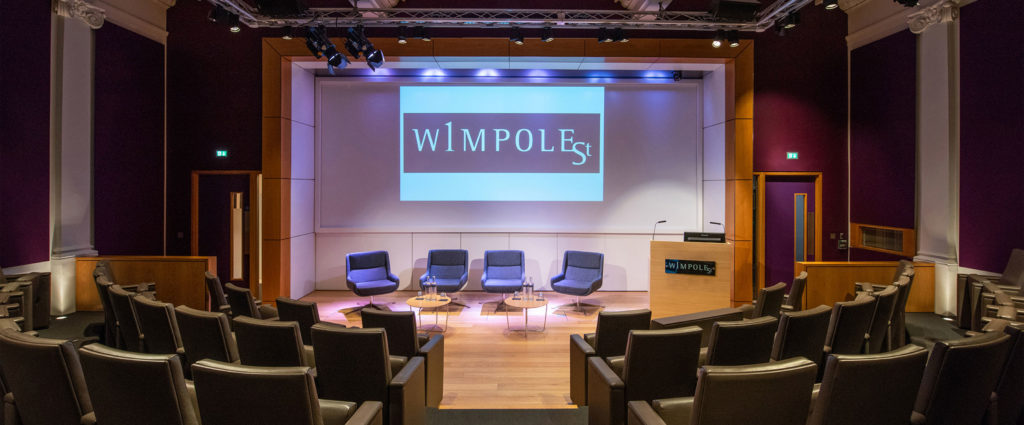 1 Wimpole Street London Conference Venue • Tiered Auditoriums